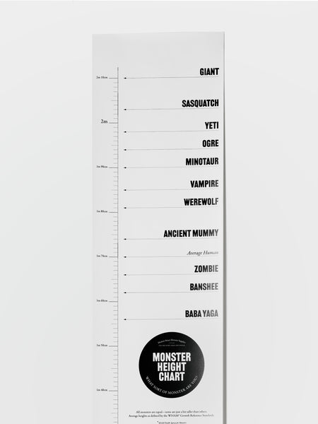 Monster Height Chart – Hoxton Street Monster Supplies